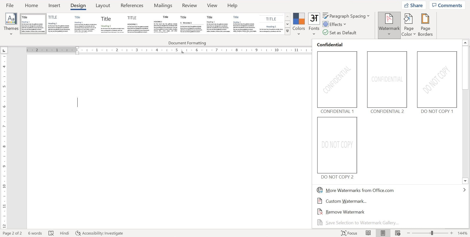 watermark in ms word file background and photo - Dmut.in